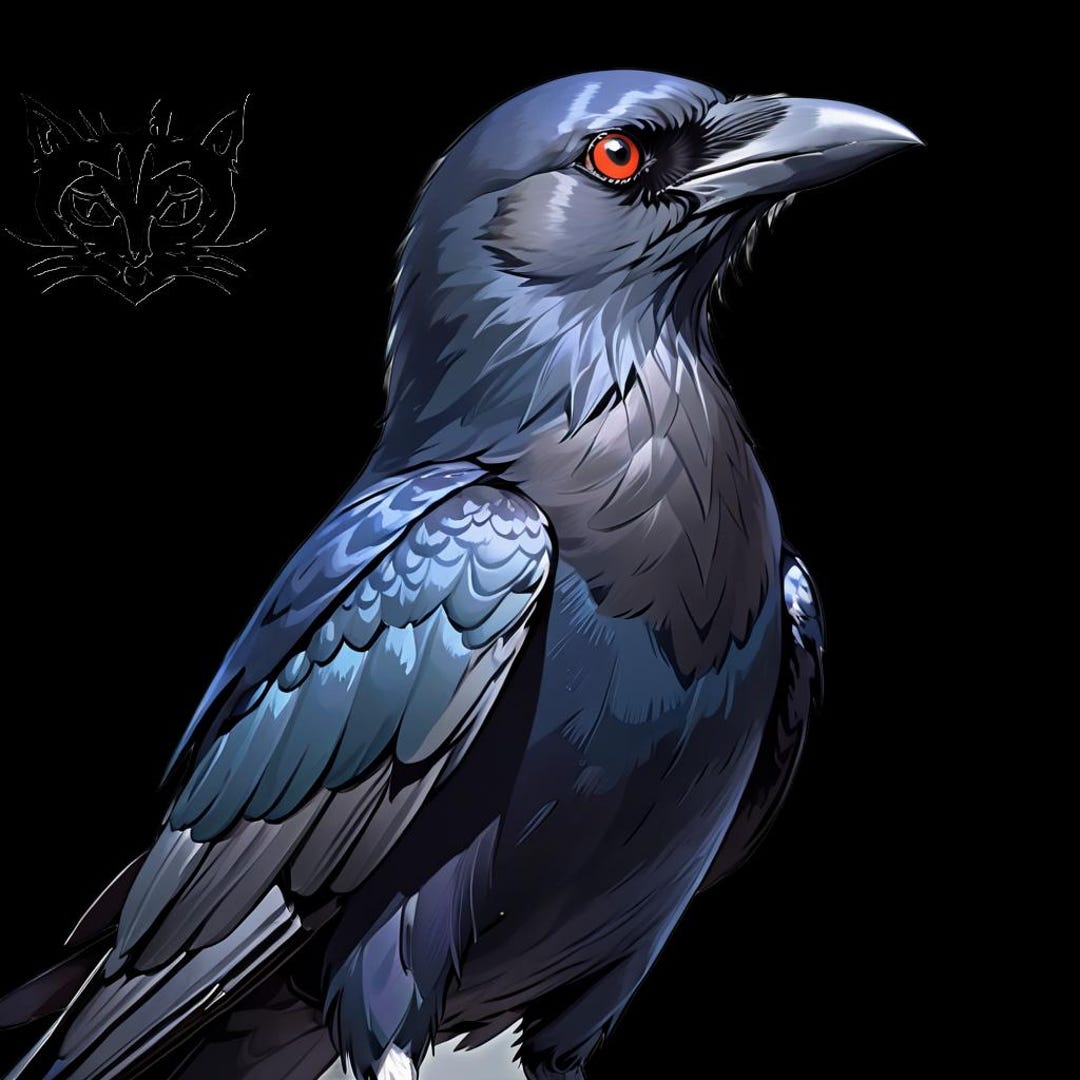 Raven VTUBER Pngtuber for Veadotube / Vtubing Kick Twitch Discord ...