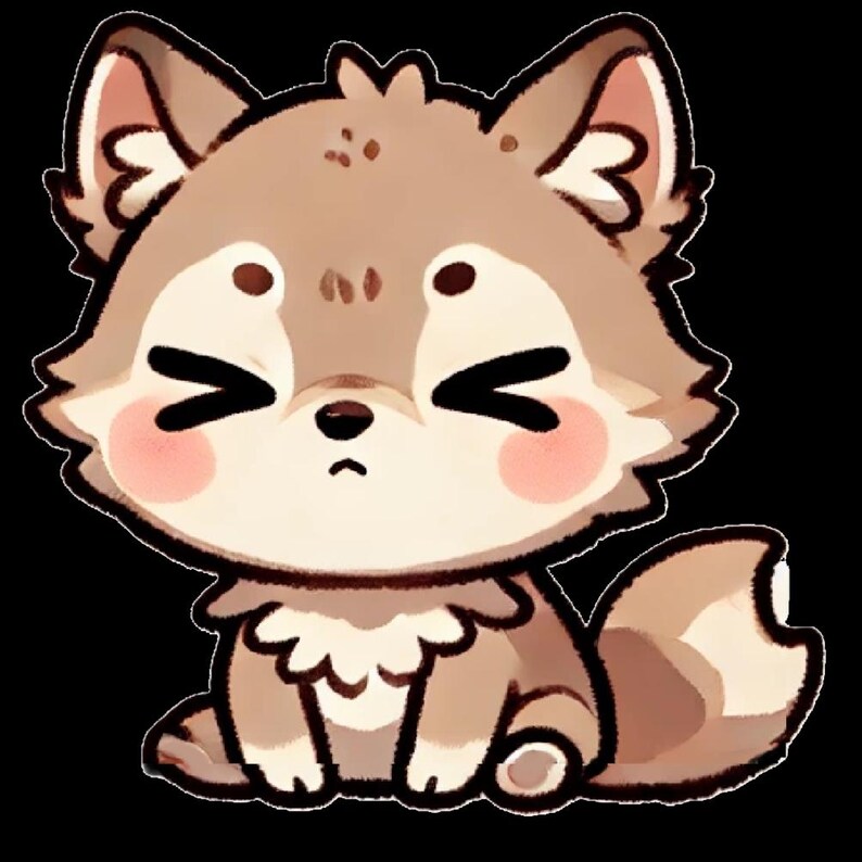 Cute Chibi Wolf VTUBER Pngtuber for Veadotube / Vtubing Kick Twitch ...