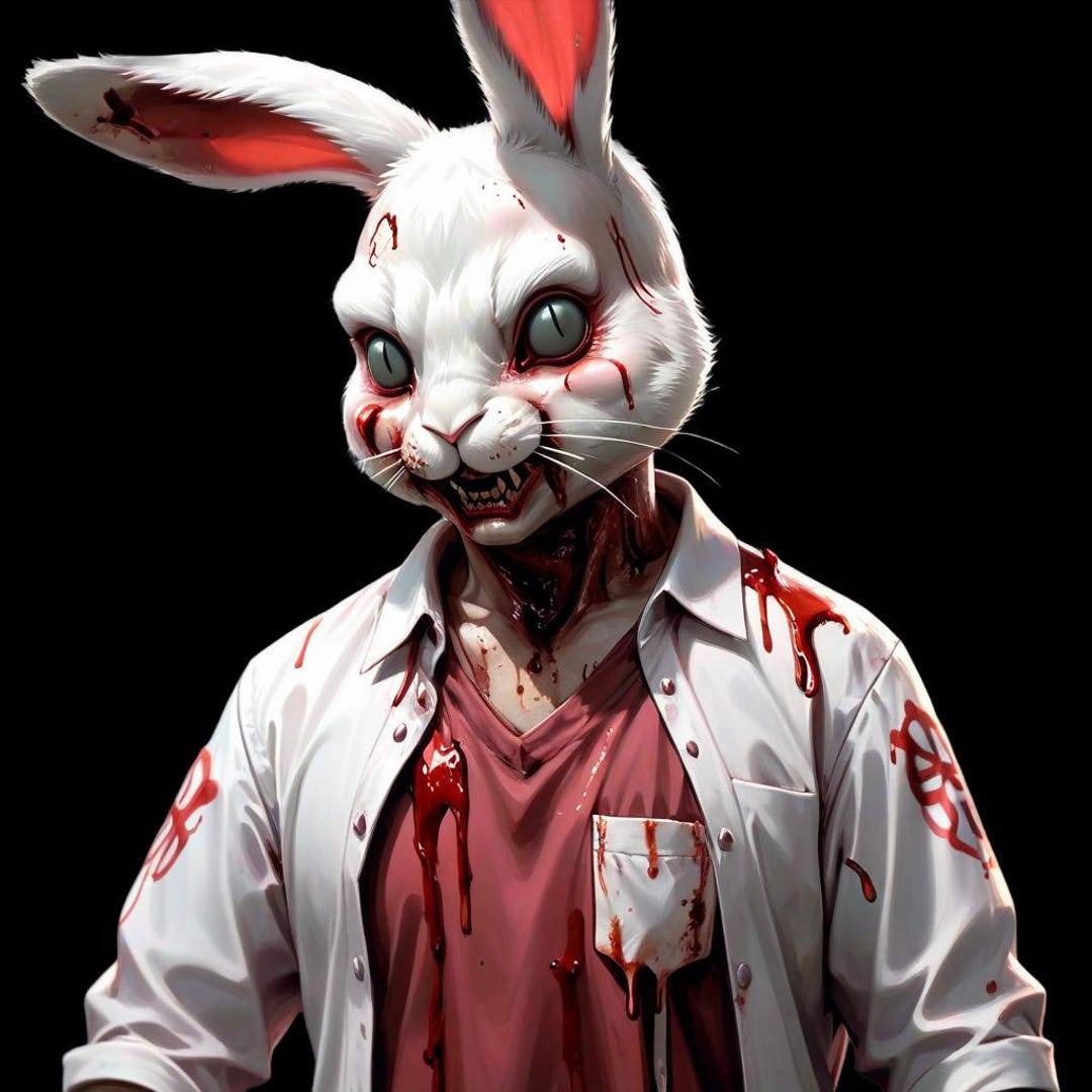 Gory Bunny Vtuber/pngtuber: Horror Streaming Avatar - Etsy