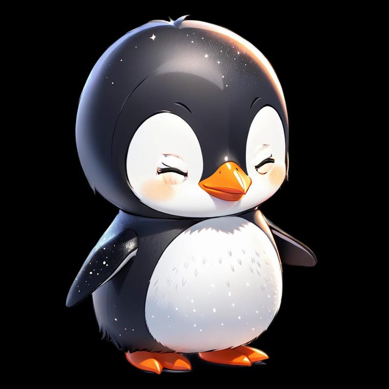 Cute Penguin Chibi Vtuber/pngtuber for Streaming - Etsy
