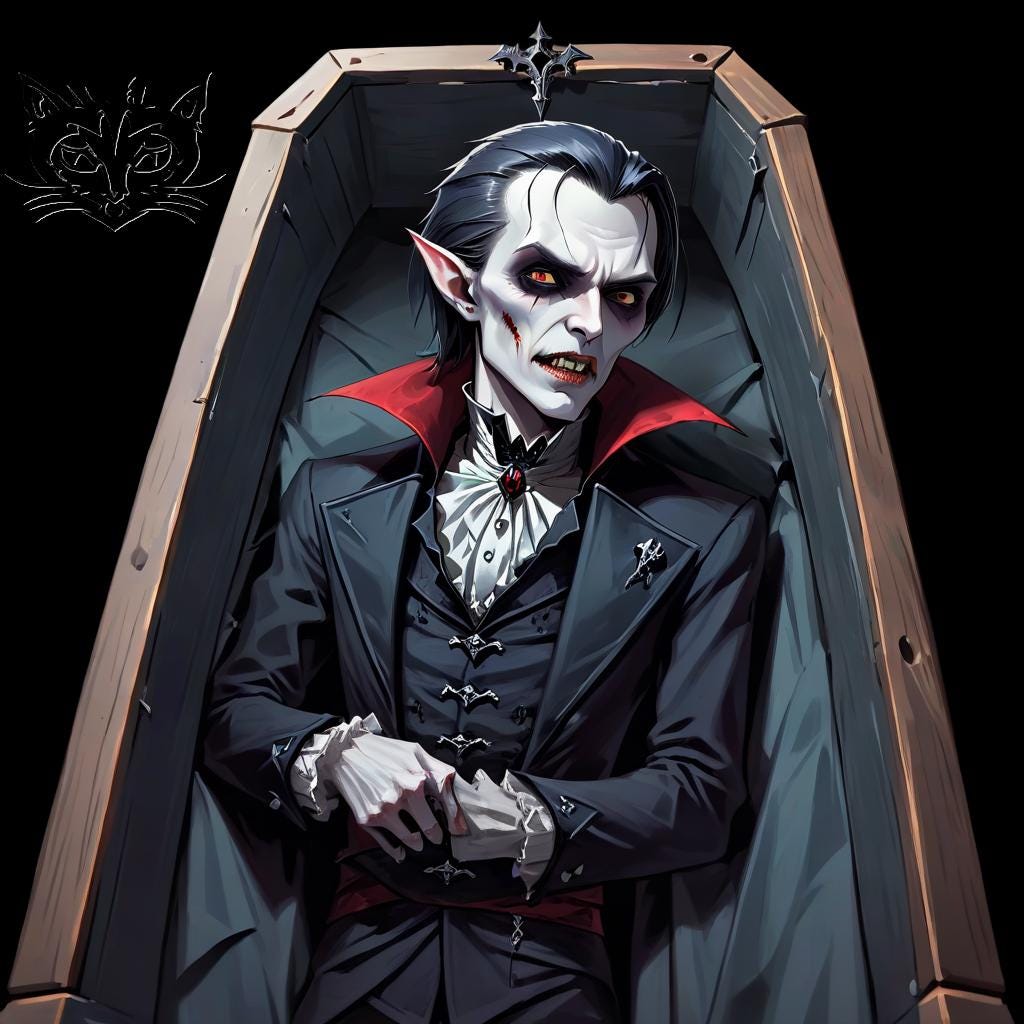 Vampire in Coffin VTUBER Pngtuber for Veadotube / Vtubing Kick Twitch ...