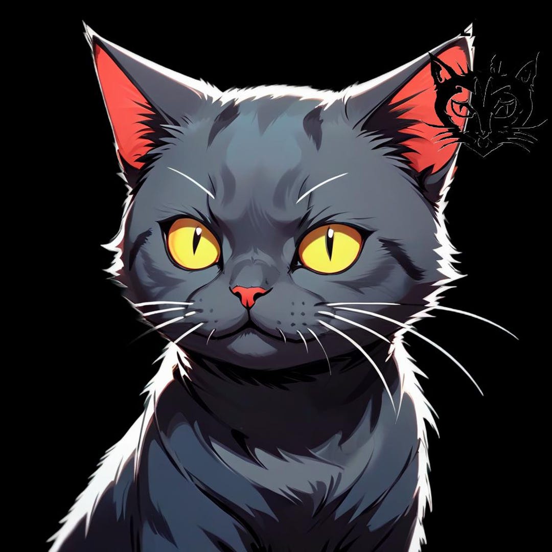 Killkat Black Cat Pngtuber: Evil Vtuber for Twitch/discord - Etsy