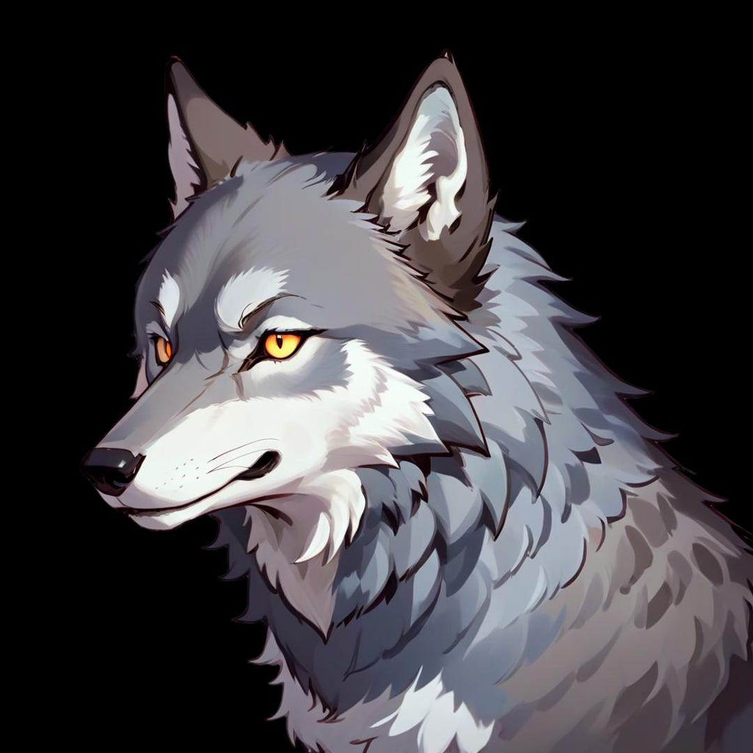 Wolf VTUBER Pngtuber for Veadotube / Vtubing Kick Twitch Discord ...