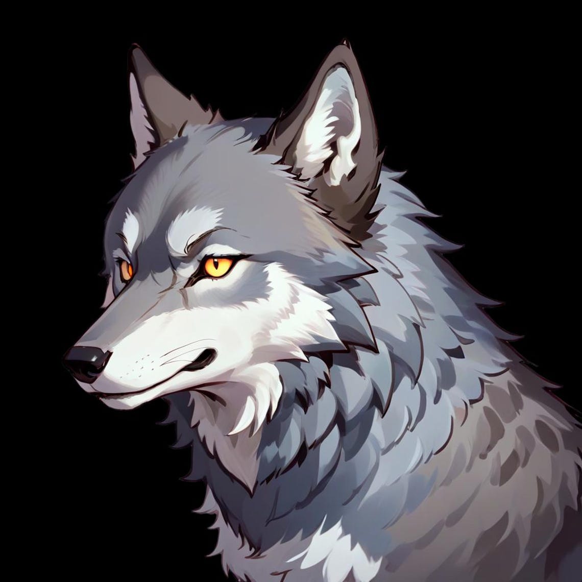 Wolf VTUBER Pngtuber for Veadotube / Vtubing Kick Twitch Discord ...