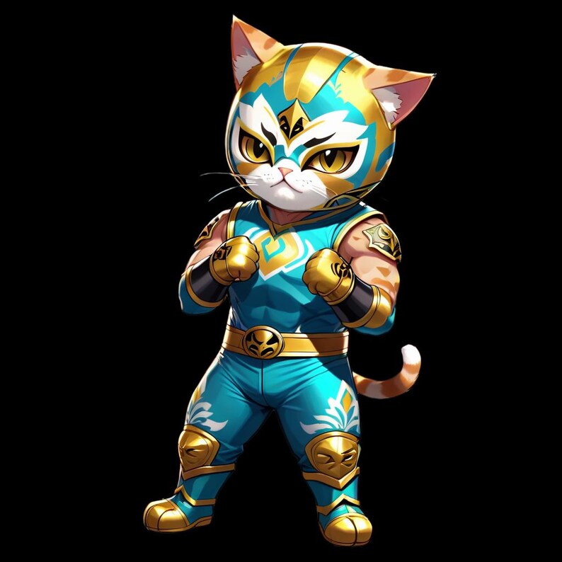 Luchador Cat VTUBER Pngtuber for Veadotube / Vtubing Kick Twitch ...