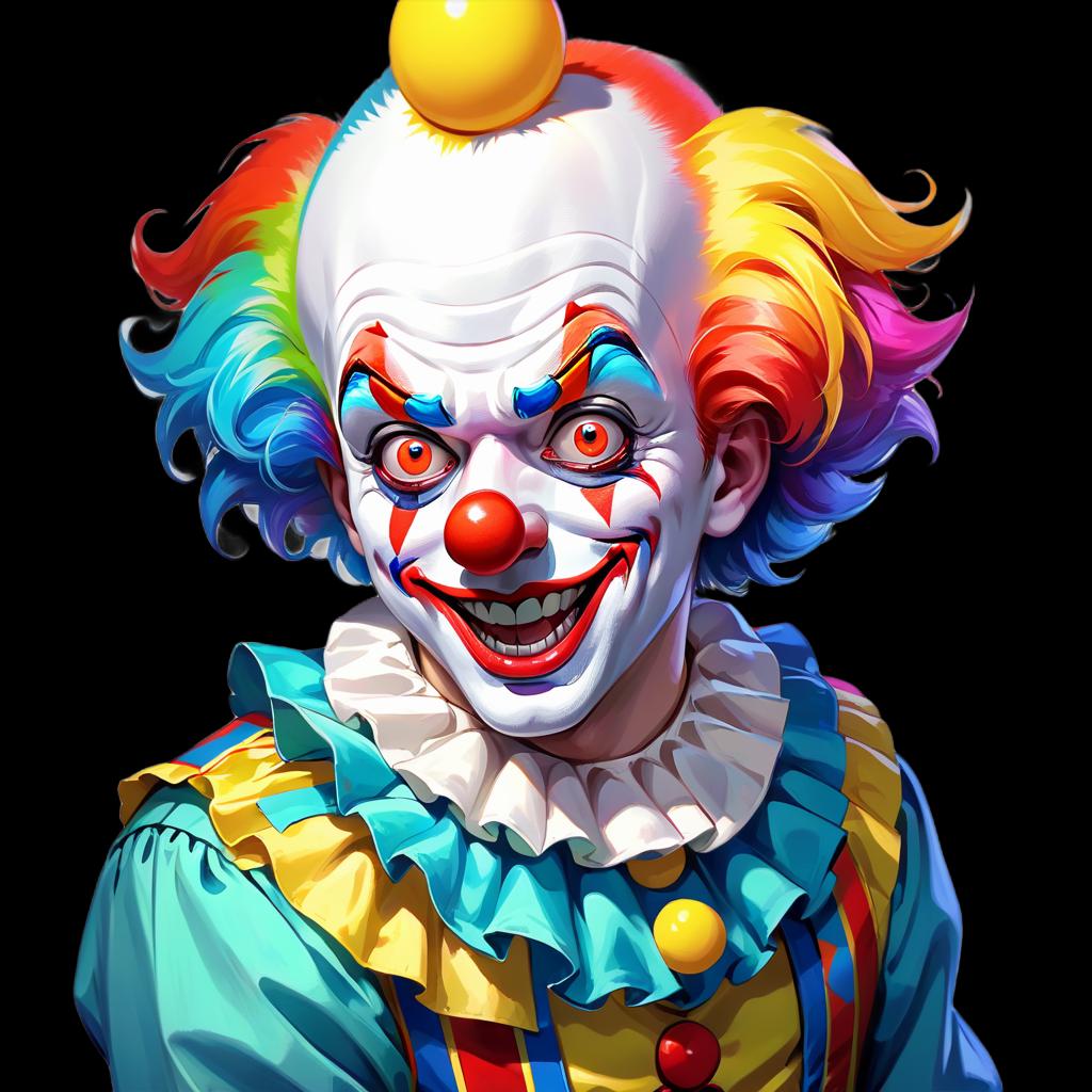 Colorful Clown Vtuber Pngtuber: Streaming Avatar for Twitch, Discord ...