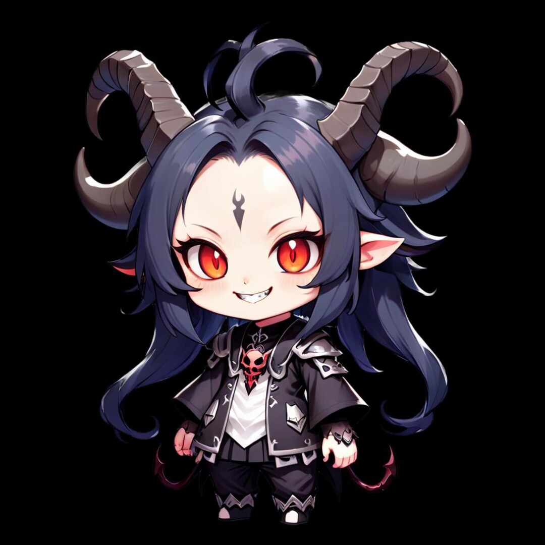 Asmodeus Chibi VTUBER Pngtuber for Veadotube / Vtubing Kick Twitch ...