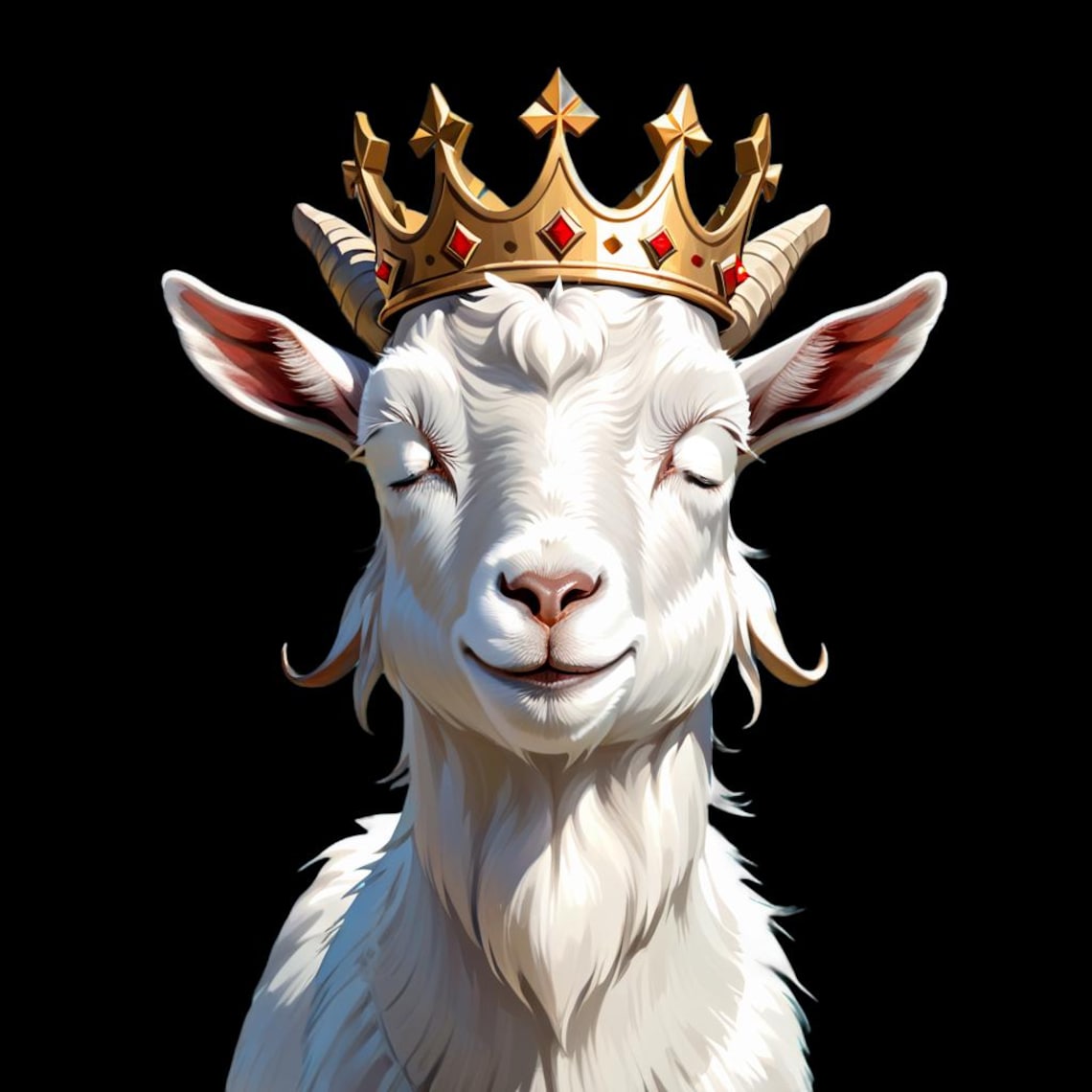 King Goat VTUBER Pngtuber for Veadotube / Vtubing Kick Twitch Discord ...
