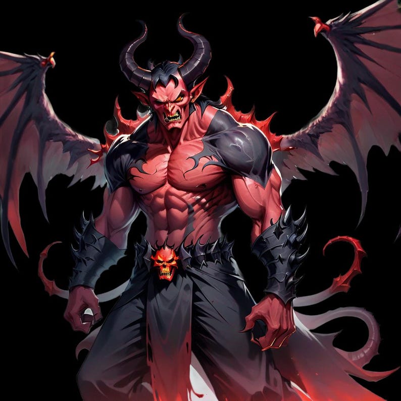 Red Demon VTUBER Pngtuber for Veadotube / Vtubing Kick Twitch Discord ...