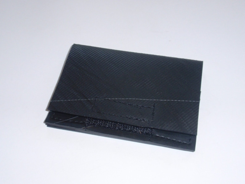 Recycled Rubber Mini Wallet With Hook and Loop Closure - Etsy