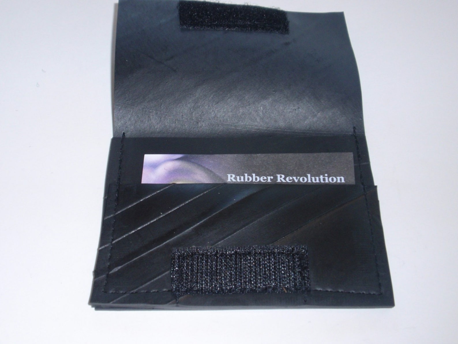 Recycled Rubber Mini Wallet With Hook and Loop Closure - Etsy