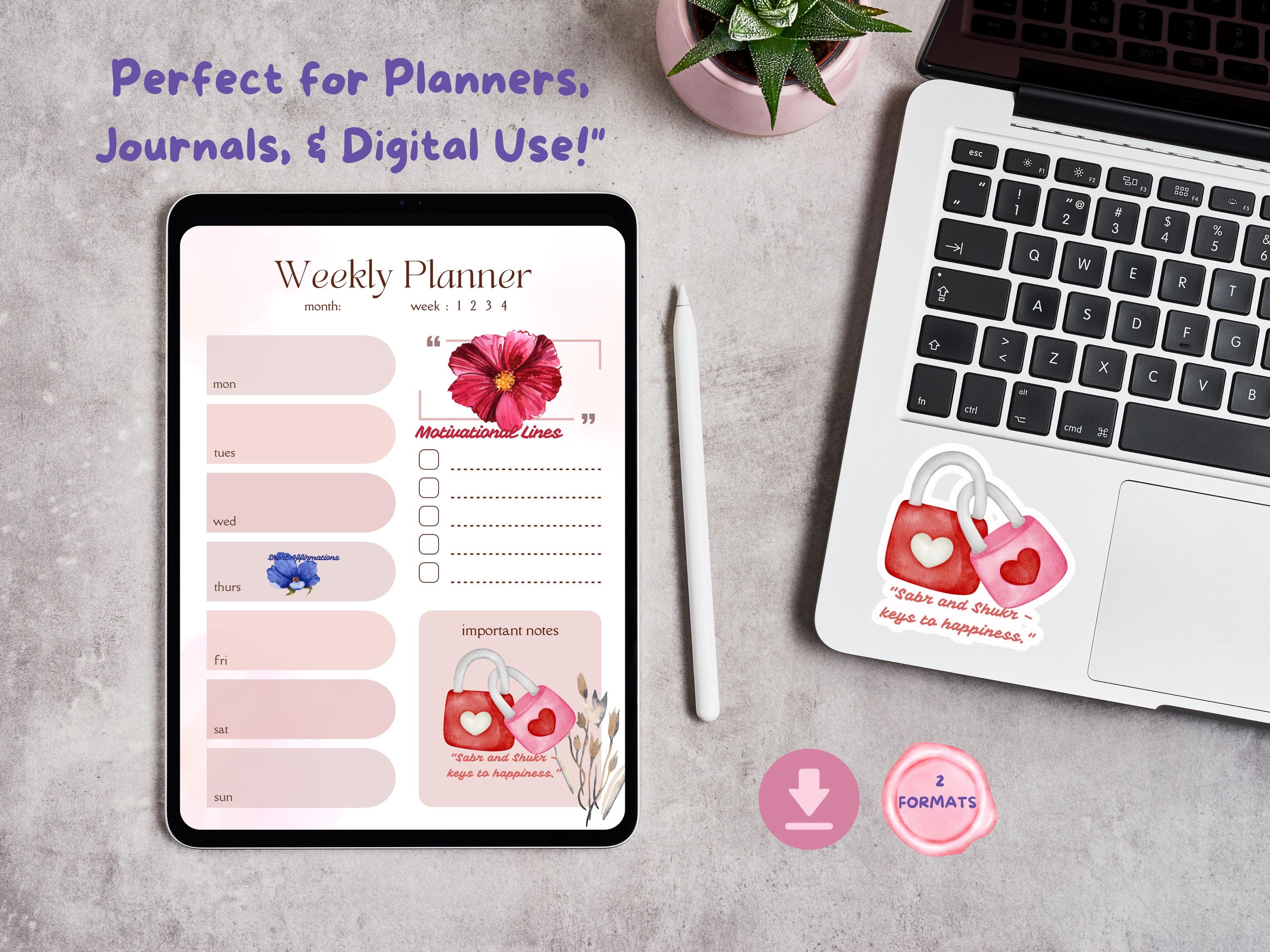 25+ Islamic Stickers Bundle | Quran Motivational Stickers | Printable ...