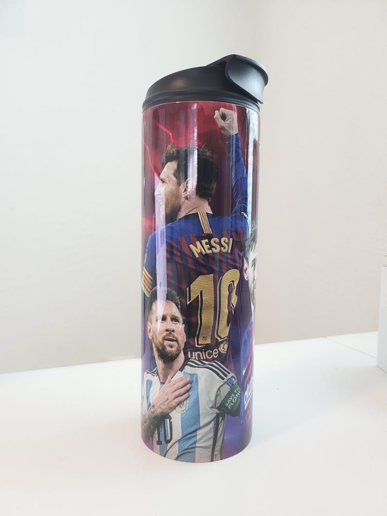 Personalized Messi Tumbler, MESSI Water Bottle, 20oz Tumbler, Stainless ...