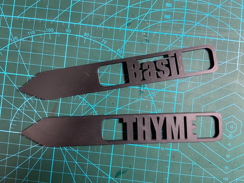3d-printed Garden Plant Labels Customizable Markers for Your Herbs and ...
