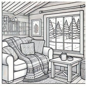 Cozy Coloring Pages - 16 Digital Download Designs for Kids and Adults ...