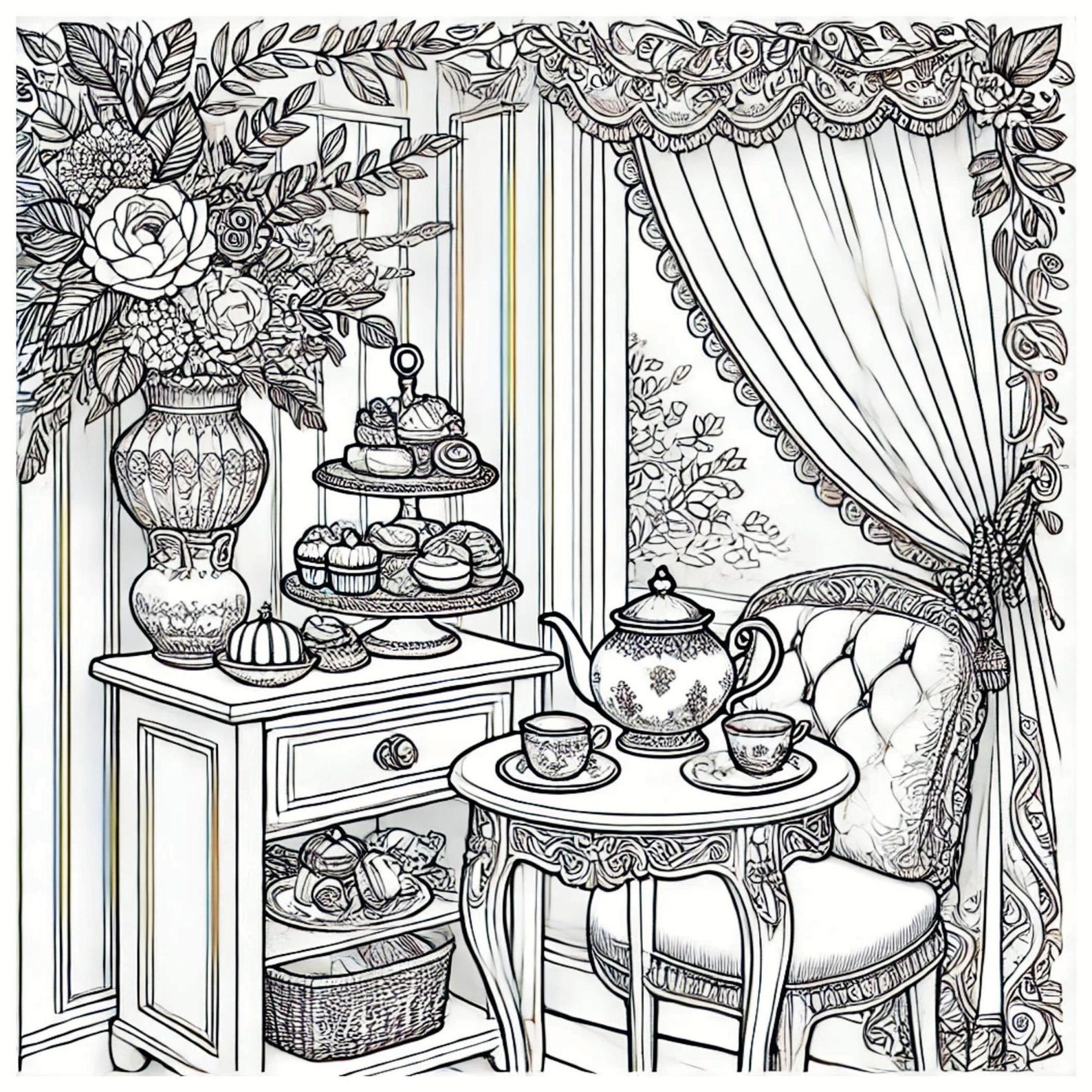 Cozy Coloring Pages - 16 Digital Download Designs for Kids and Adults ...