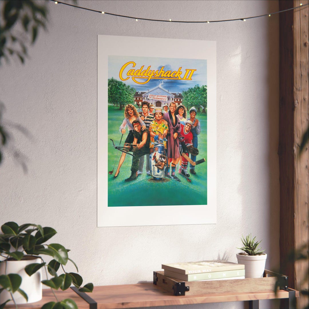 Caddyshack 2 Wall Art Print, Home Decor, Movie Poster, Cult Classic ...