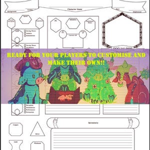 Blank Character Sheet - Etsy