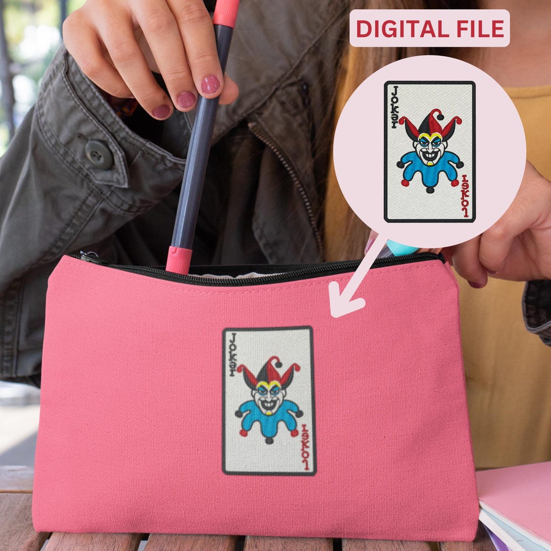 Original Buffon Joker Playing Card Embroidery Pattern Card for Custom ...