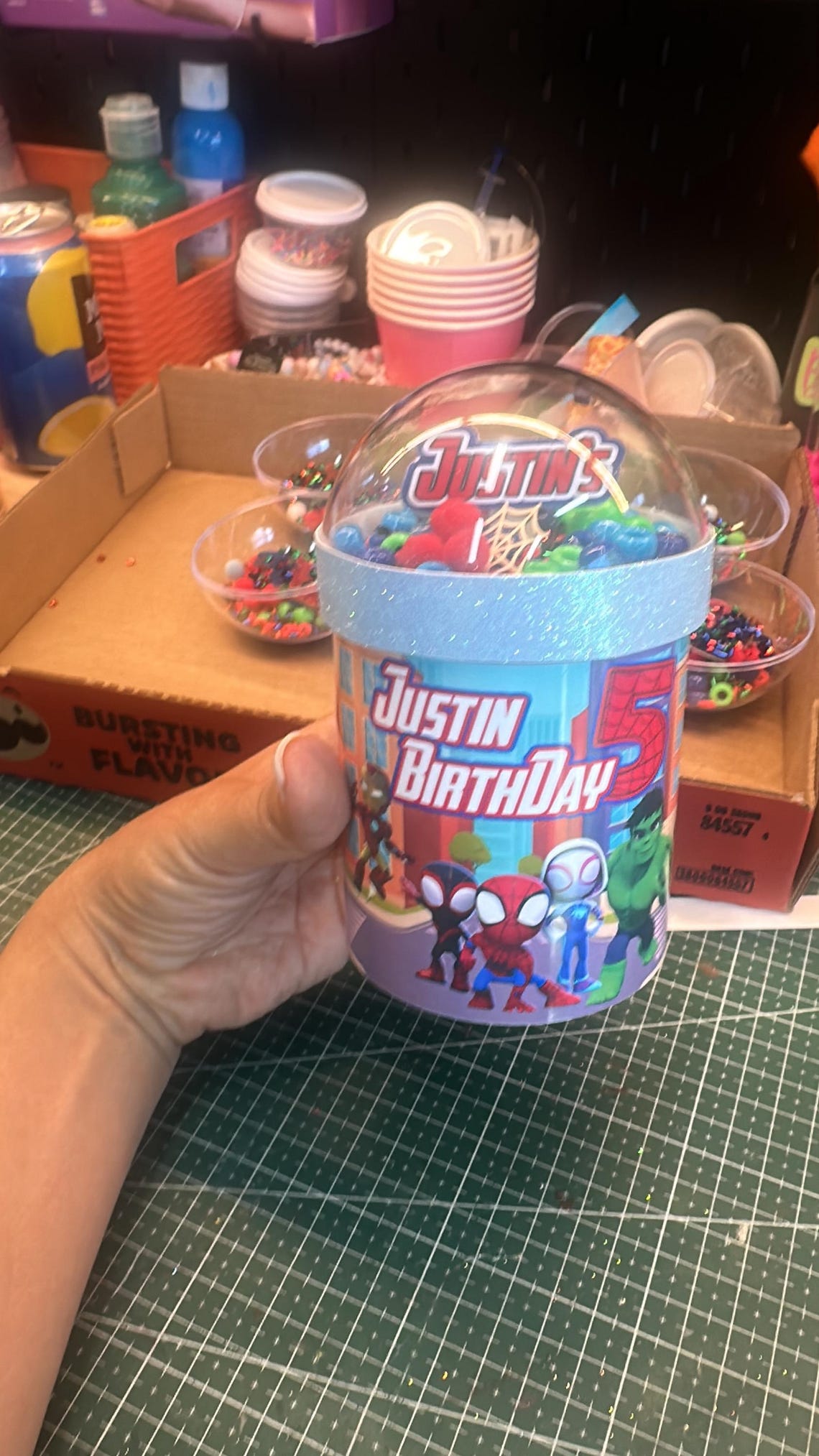 Custom Spidey and Friends Pringles Favor: Shaker Chip Cans - Etsy