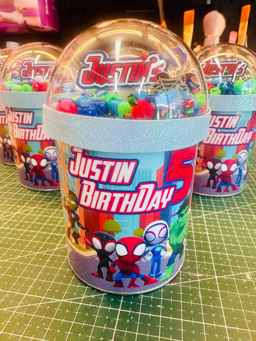 Custom Spidey and Friends Pringles Favor: Shaker Chip Cans - Etsy