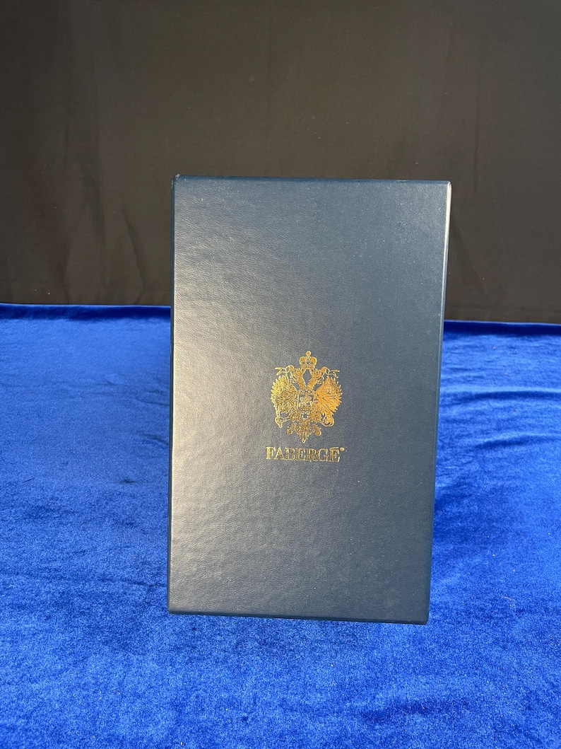 Fabergé Imperial Collection Cobalt Blue Crystal Egg on Stand W/ Box ...