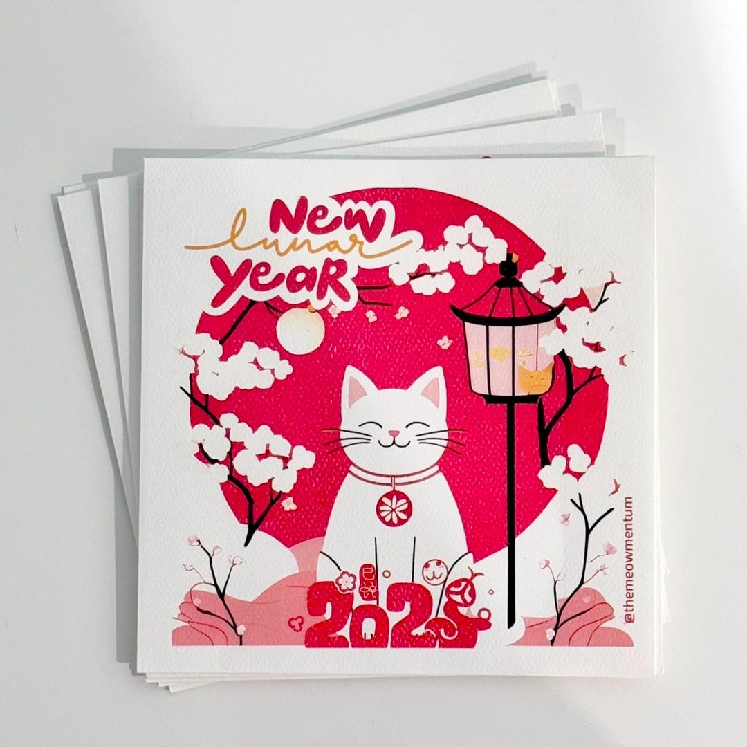 6inx6in Square 2025 Li Xi Envelope Celebrate New Year Good Fortune A ...