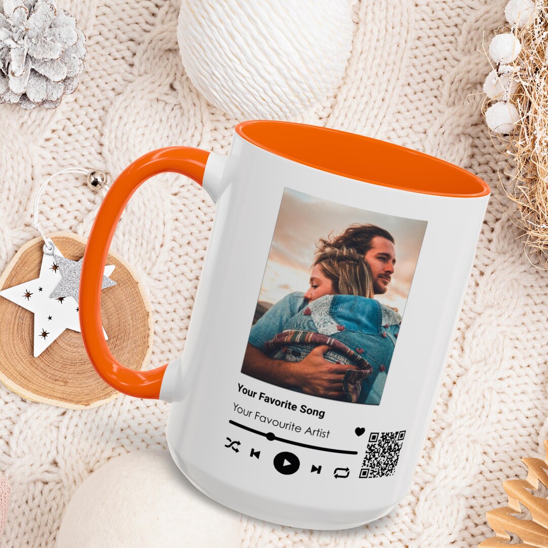 Personalized Mug With Photo and QR Code, Mug With Name and Special ...