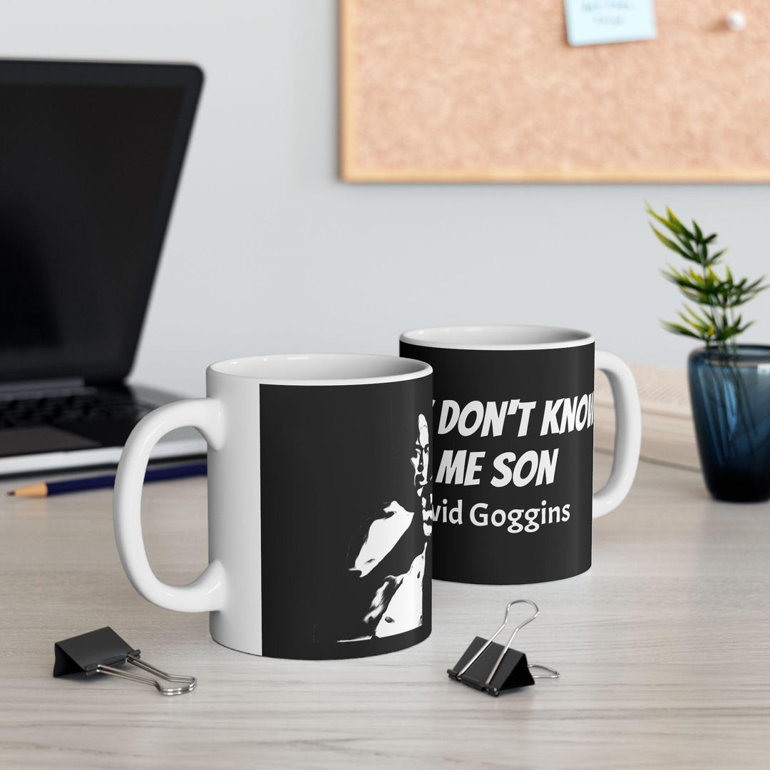 David Goggins Ceramic Mug, Motivational Inspirational Coffee Cup, Black ...