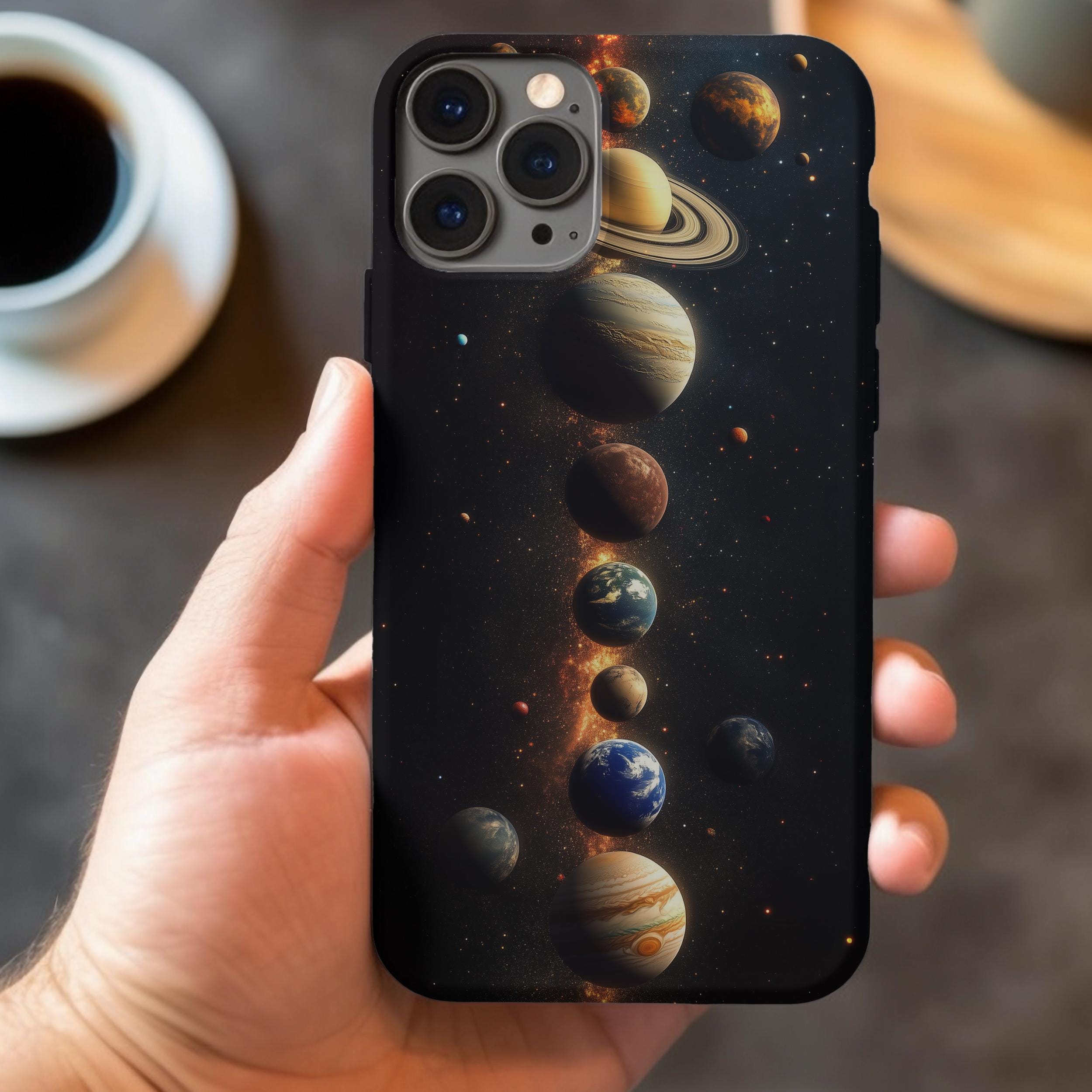 Solar System Planets Phone Case, Durable Photorealistic Cover for ...