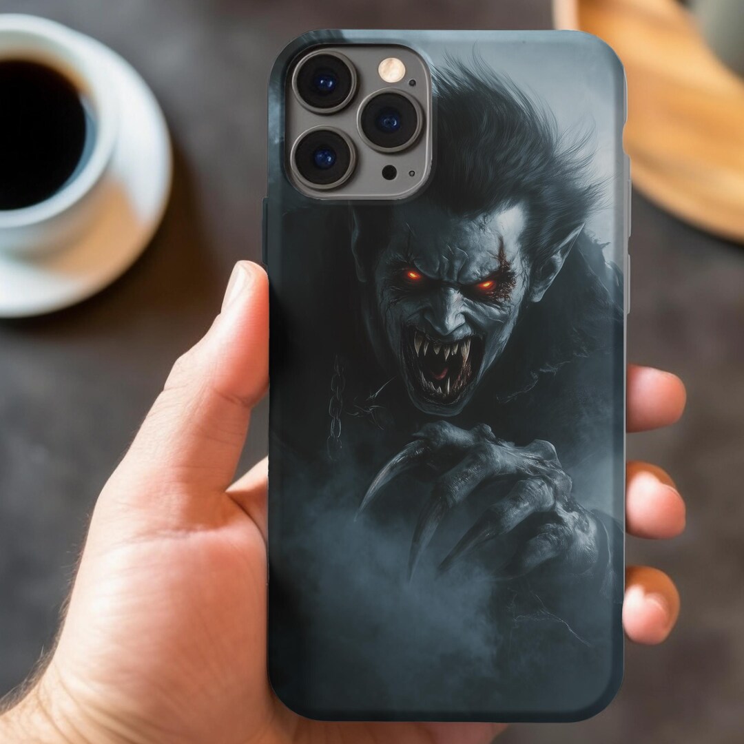 Gothic Vampire Phone Case: Horror Design, Protective Cover - Etsy