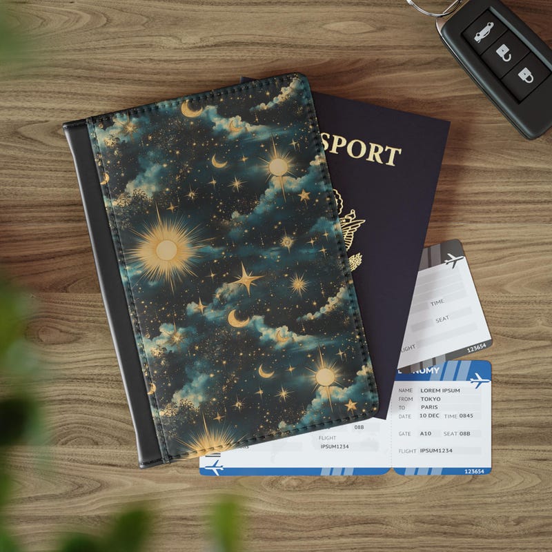 Cosmic Passport Cover - Etsy UK