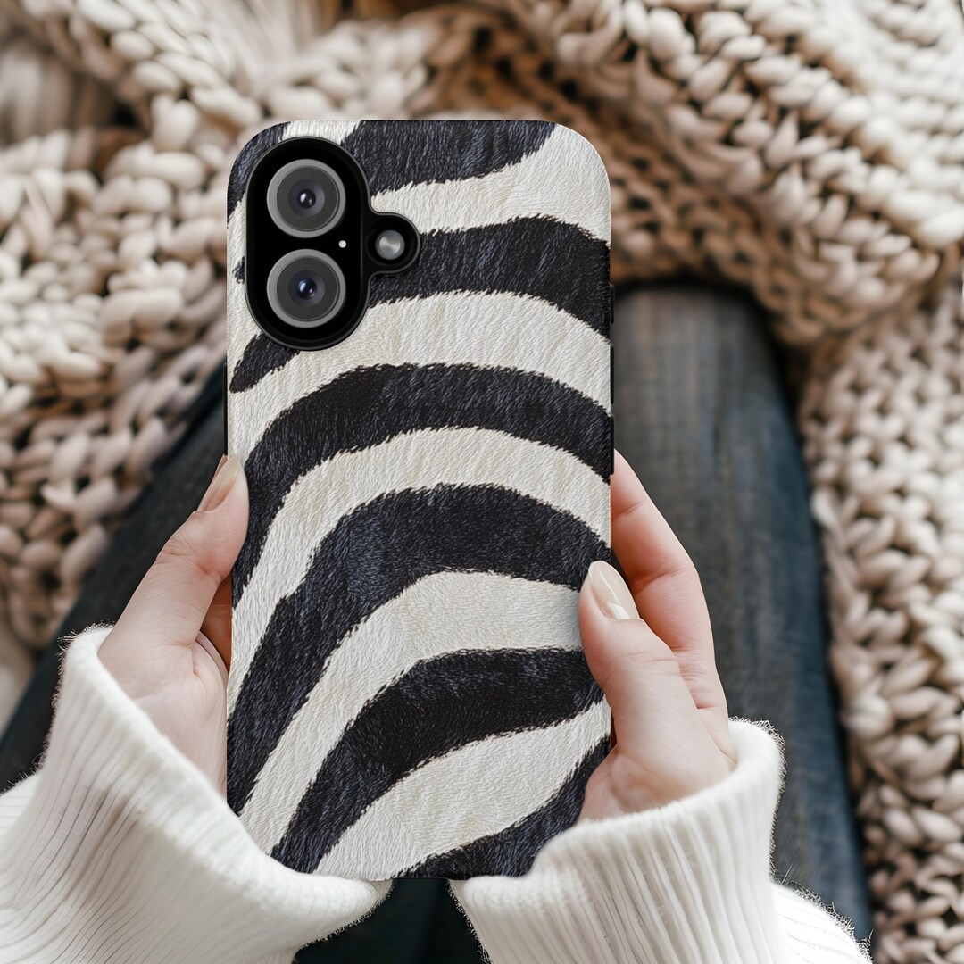 Zebra Print Phone Case: Durable Safari Style Cover - Etsy UK