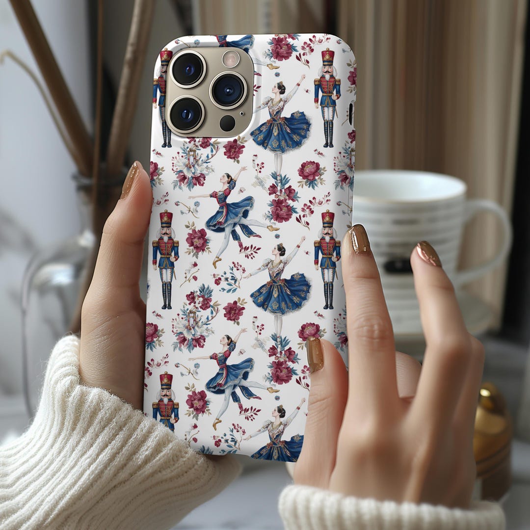 Nutcracker Ballet Phone Case, Watercolor Ballerinas, Toy Soldiers - Etsy