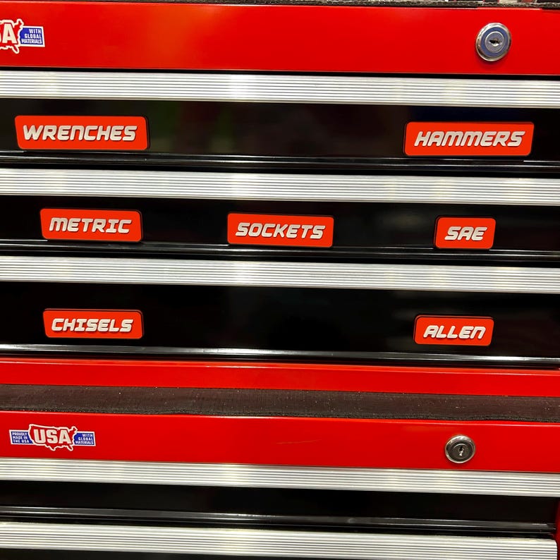 Organized Toolbox Labels for Garage and Workshop Storage! - Etsy
