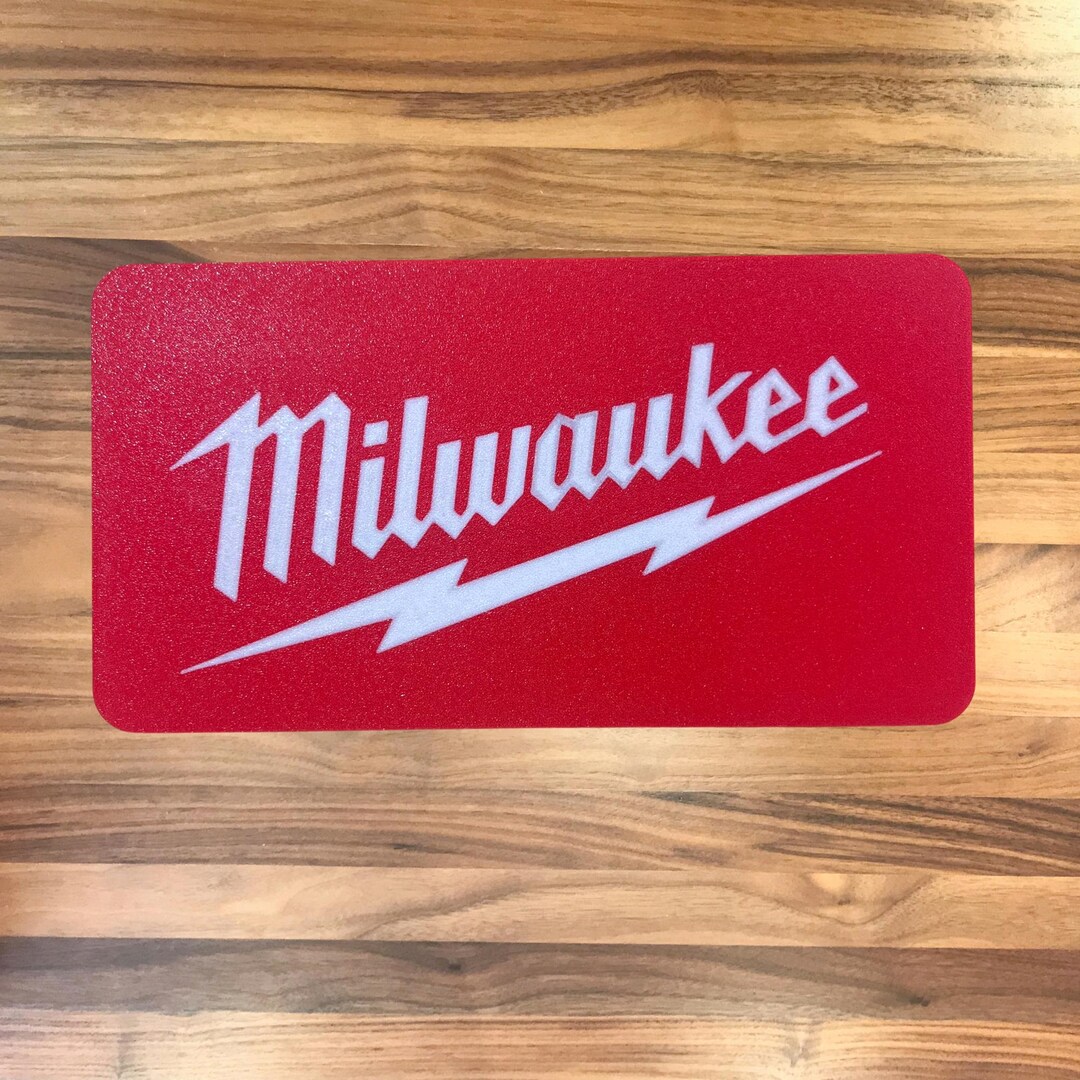Milwaukee Logo Plaque – Tool Box Emblem, Garage Wall Nameplate - Etsy