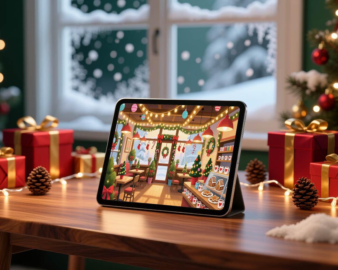 Christmas Aroma Animated Background: Twitch Overlay, Vtuber Stream ...
