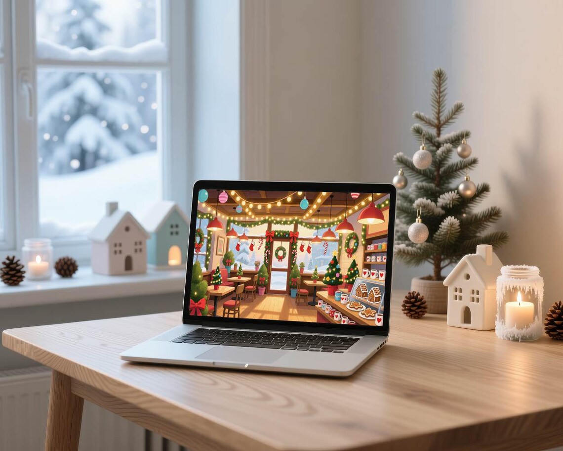 Christmas Aroma Animated Background: Twitch Overlay, Vtuber Stream ...