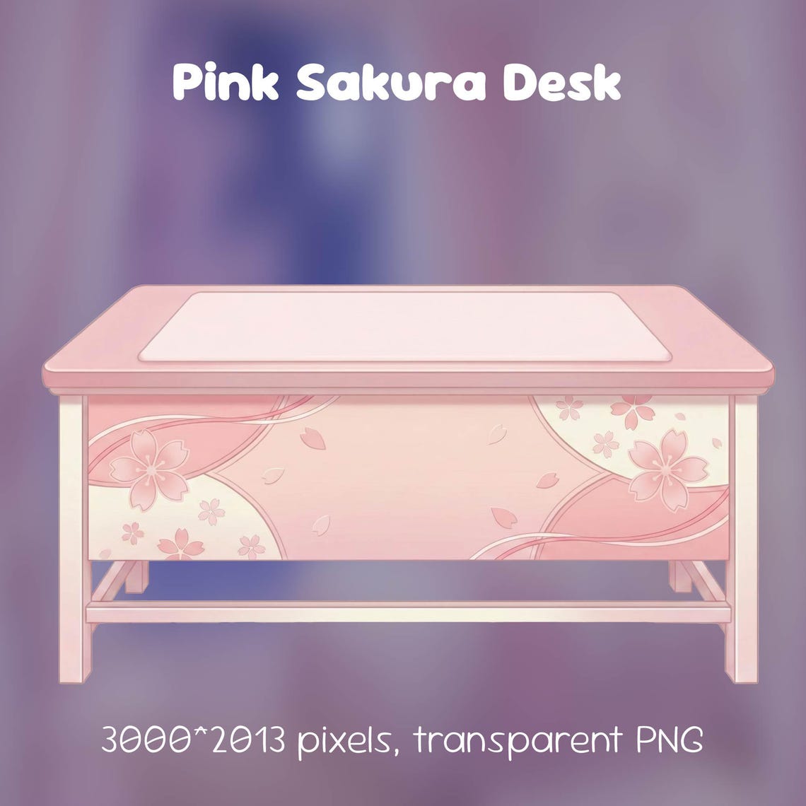 Pastel Vtuber Room Asset Pack and Background : Pink Sakura | Gaming ...
