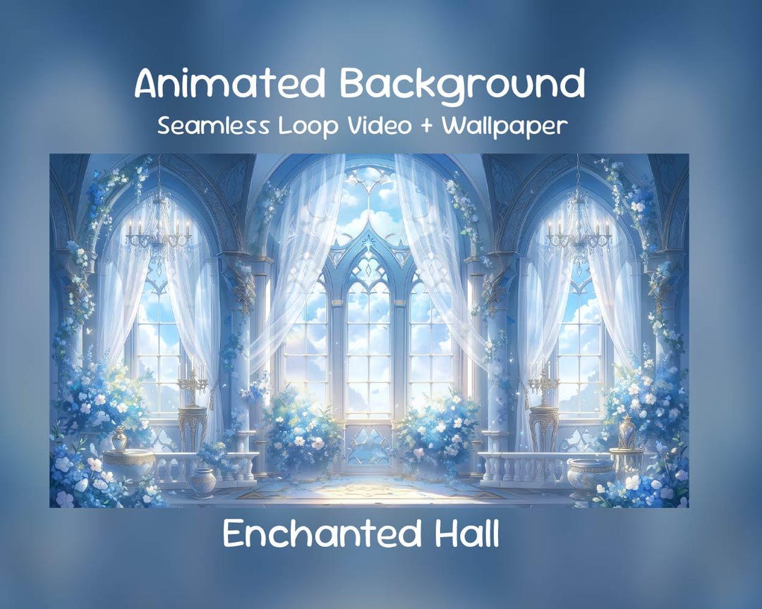 Enchanted Hall Anime Animated Background: Mystic Palace, Celestial ...