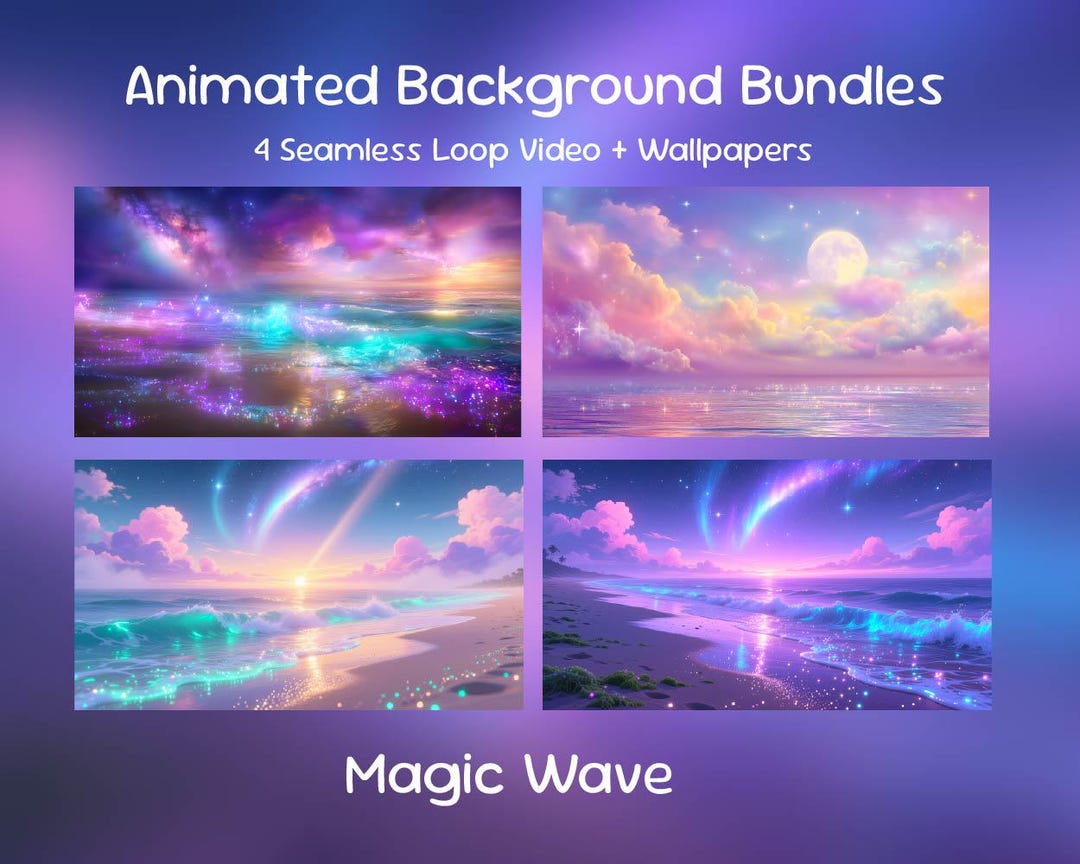 Magic Ocean Animated Background- Sea, Beach, Dream, Beach | Twitch ...