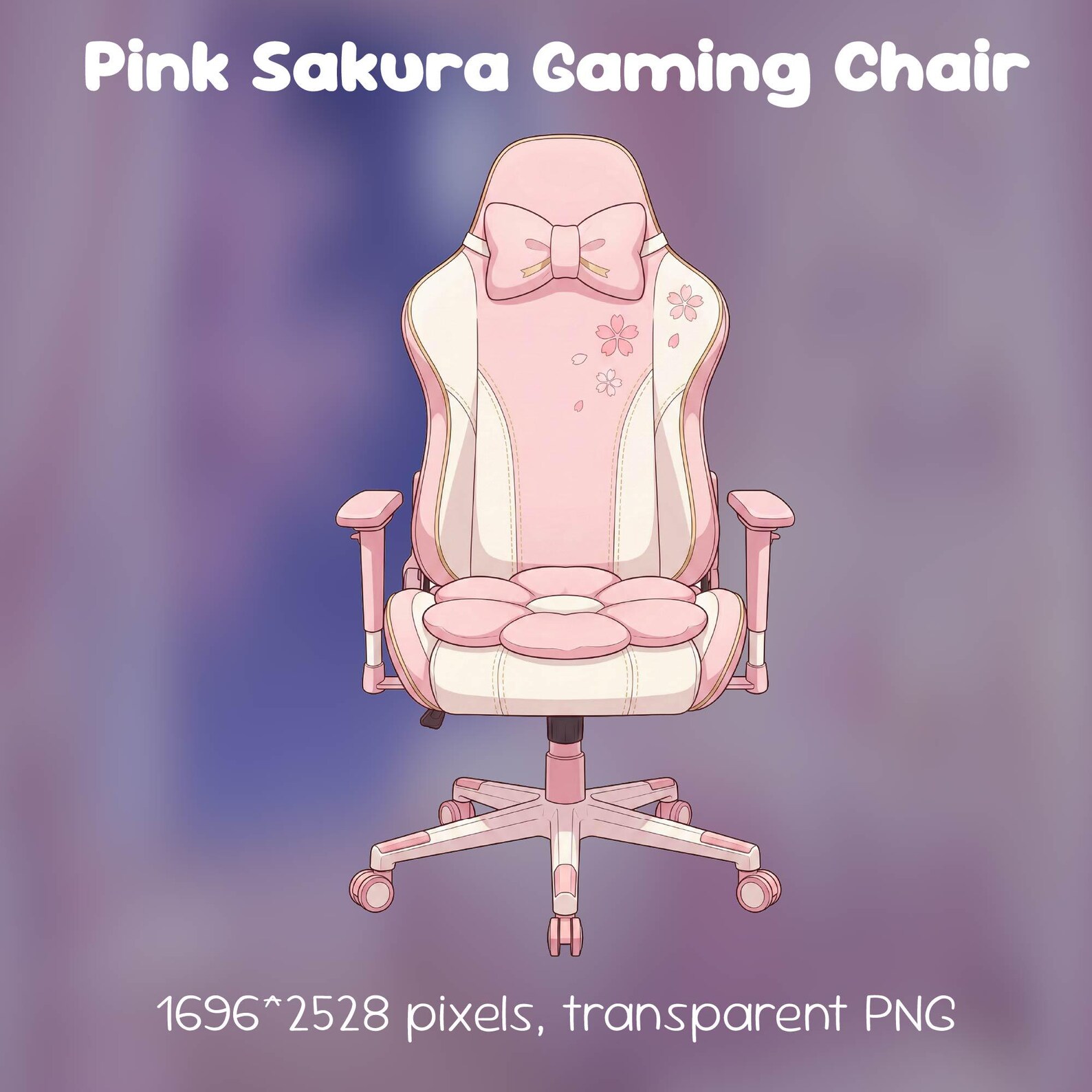 Pastel Vtuber Room Asset Pack and Background : Pink Sakura | Gaming ...