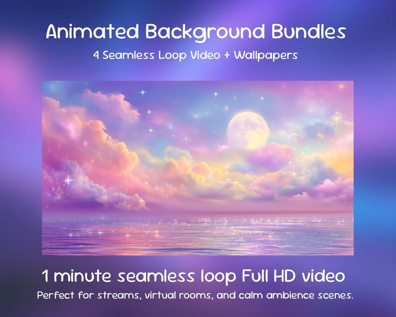 Magic Ocean Animated Background- Sea, Beach, Dream, Beach | Twitch ...