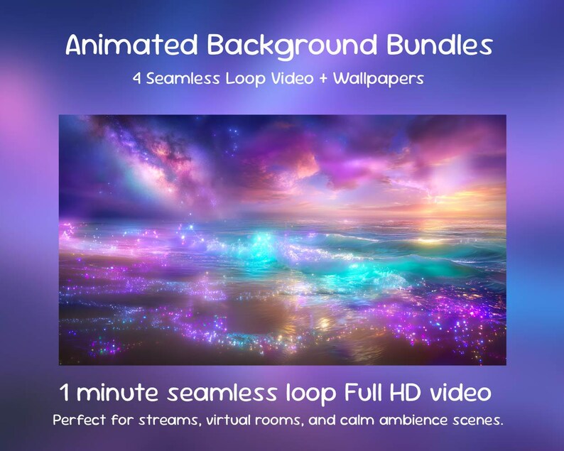 Magic Ocean Animated Background- Sea, Beach, Dream, Beach | Twitch ...