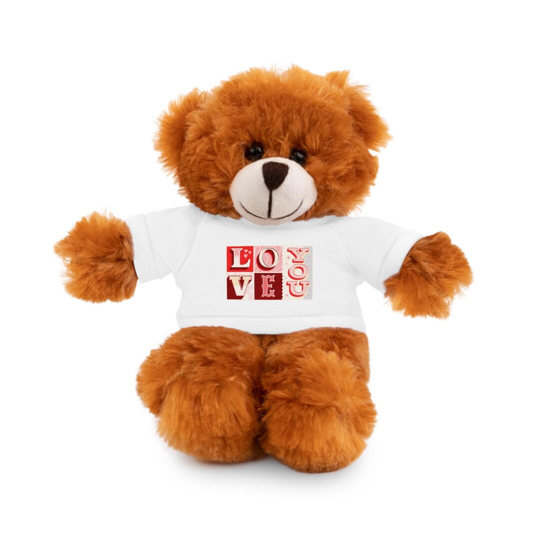 Valentine's Day Stuffed Animal, LOVE YOU, Adorable Teddy Bear Gift for ...
