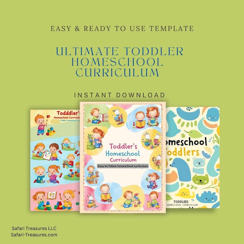 Ultimate Toddler Homeschool Curriculum (ages 1-3) - Etsy