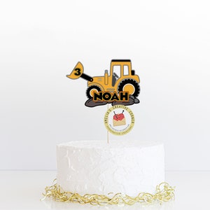 Front Loader Cake Topper, Construction Birthday Party, Boy Party, - Etsy