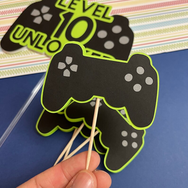 Video Game Cake Topper Personalized Cake Topper Gamer | Etsy