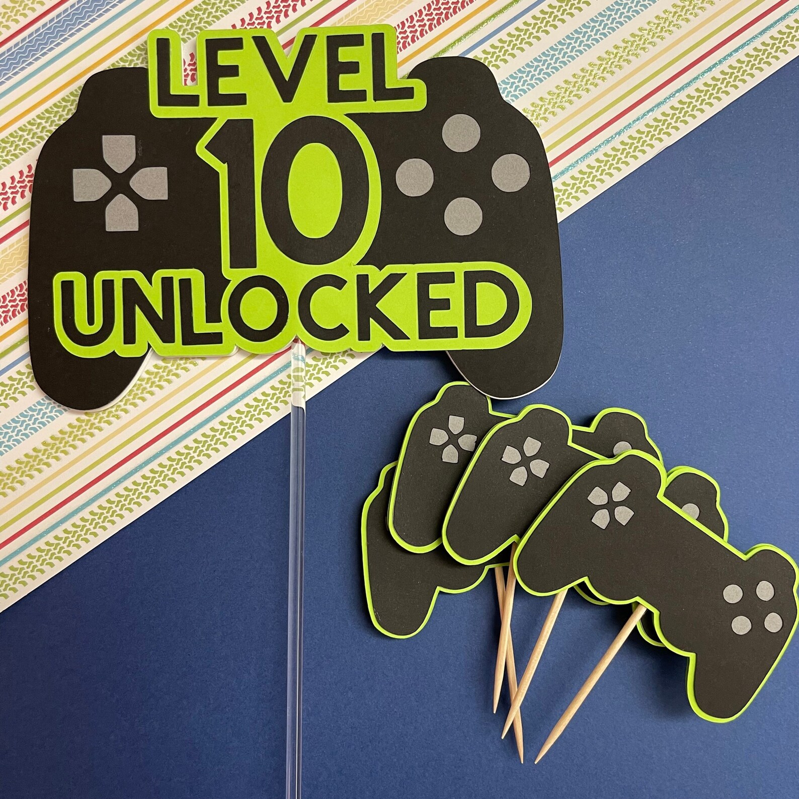 Video Game Cake Topper, Personalized Cake Topper, Gamer - Etsy