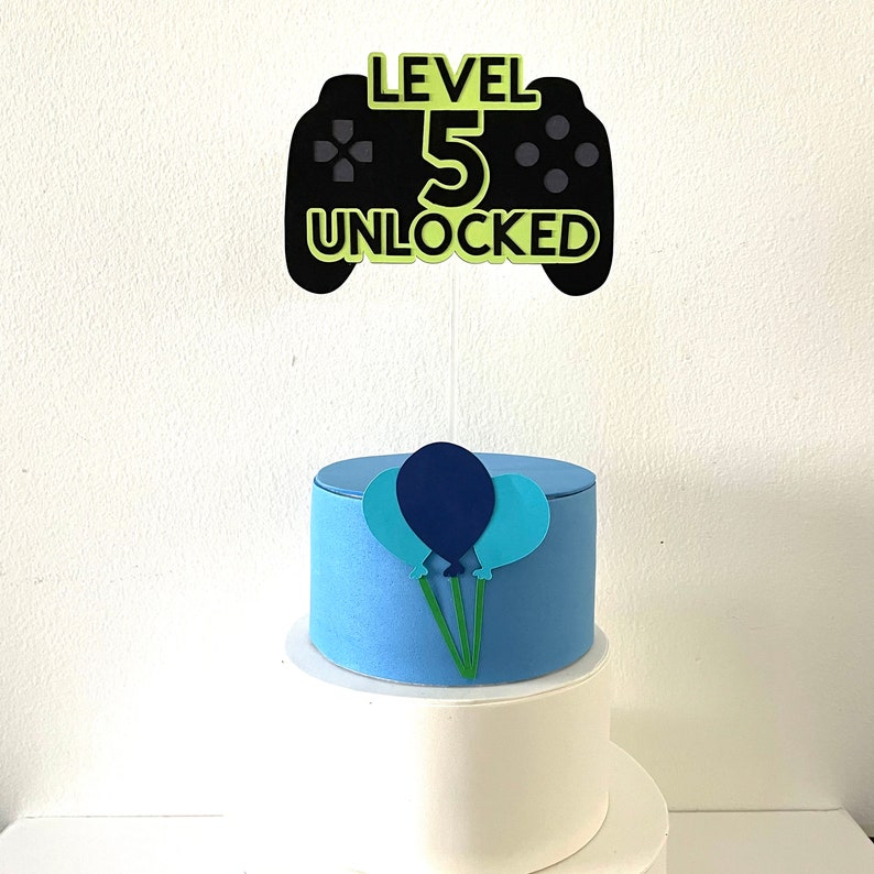 Video Game Cake Topper Personalized Cake Topper Gamer | Etsy